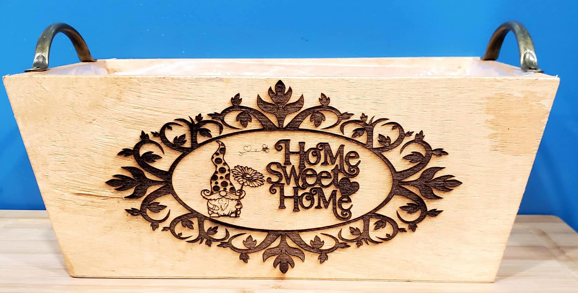 Laser Engraved Small Garden Box - This and That Engravings